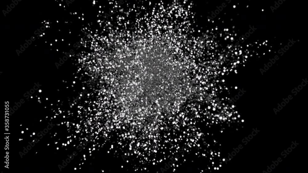Colourful Elegant Confetti Burst on Black Background. Great Stylish ...