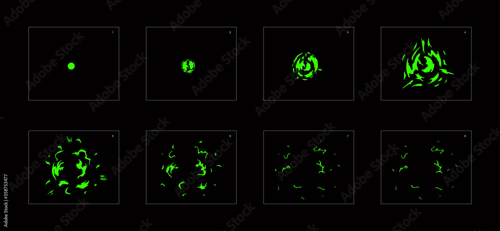 Liquid Explosion Effect Explosion Animation Effect Animation Sprite Sheet For Games Cartoon