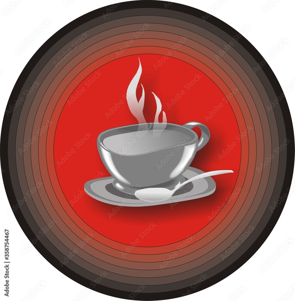 Kawa Stock Vector | Adobe Stock