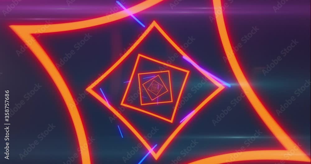 Neon retro infinity looping background for music videos and intro ...
