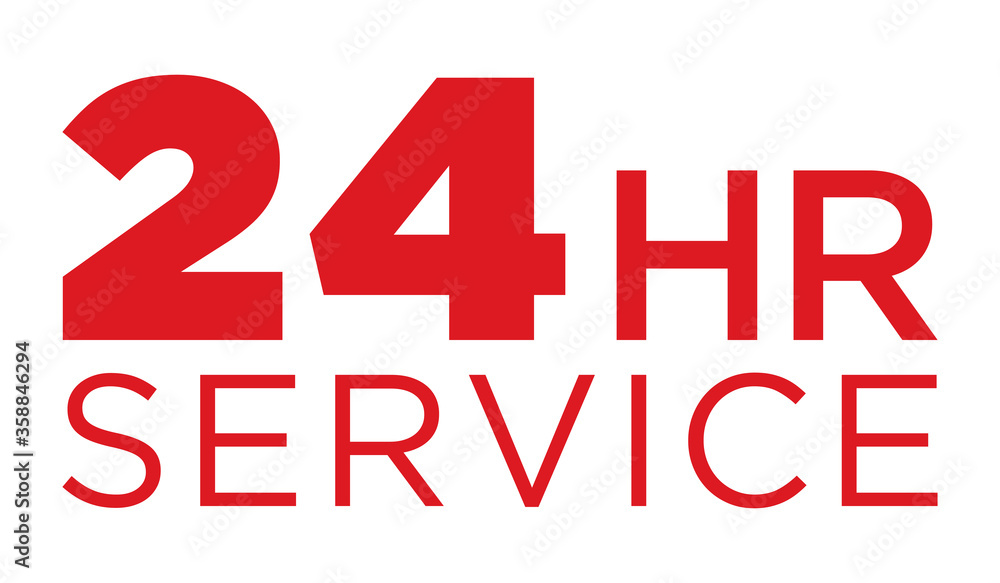 24 Hour Service Symbol | Business & Logistics | Customer Service Icon ...