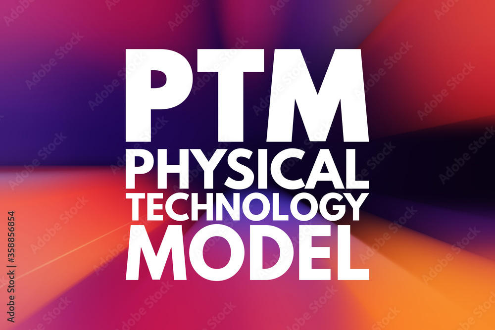 PTM - Physical Technology Model acronym, concept background Stock Photo ...