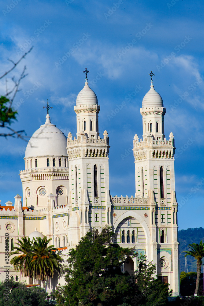 Basilica of Saint Augustin in Annaba, the fourth largest city in ...