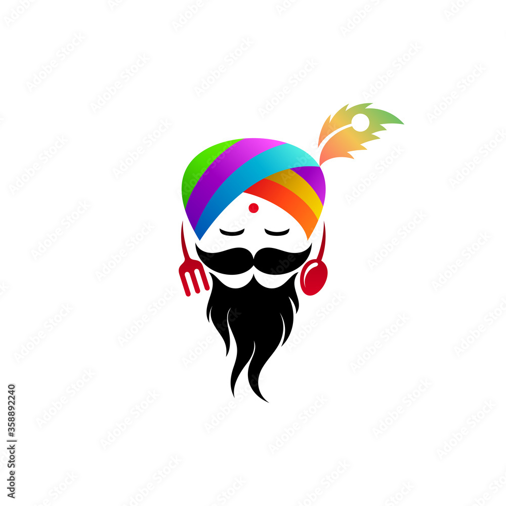 Indian Restaurant logo design inspiration - Vector Stock Vector | Adobe ...