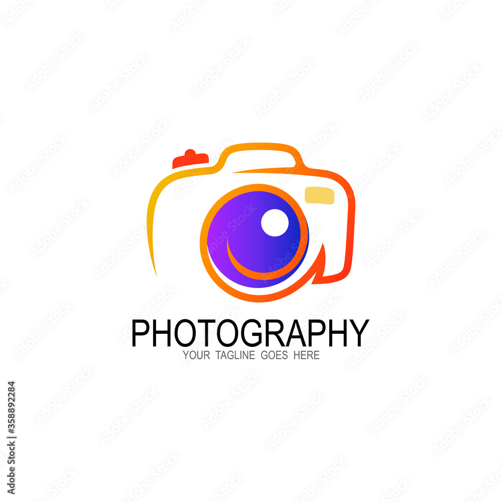 Camera logo, Vector logo for photographer Stock Vector | Adobe Stock