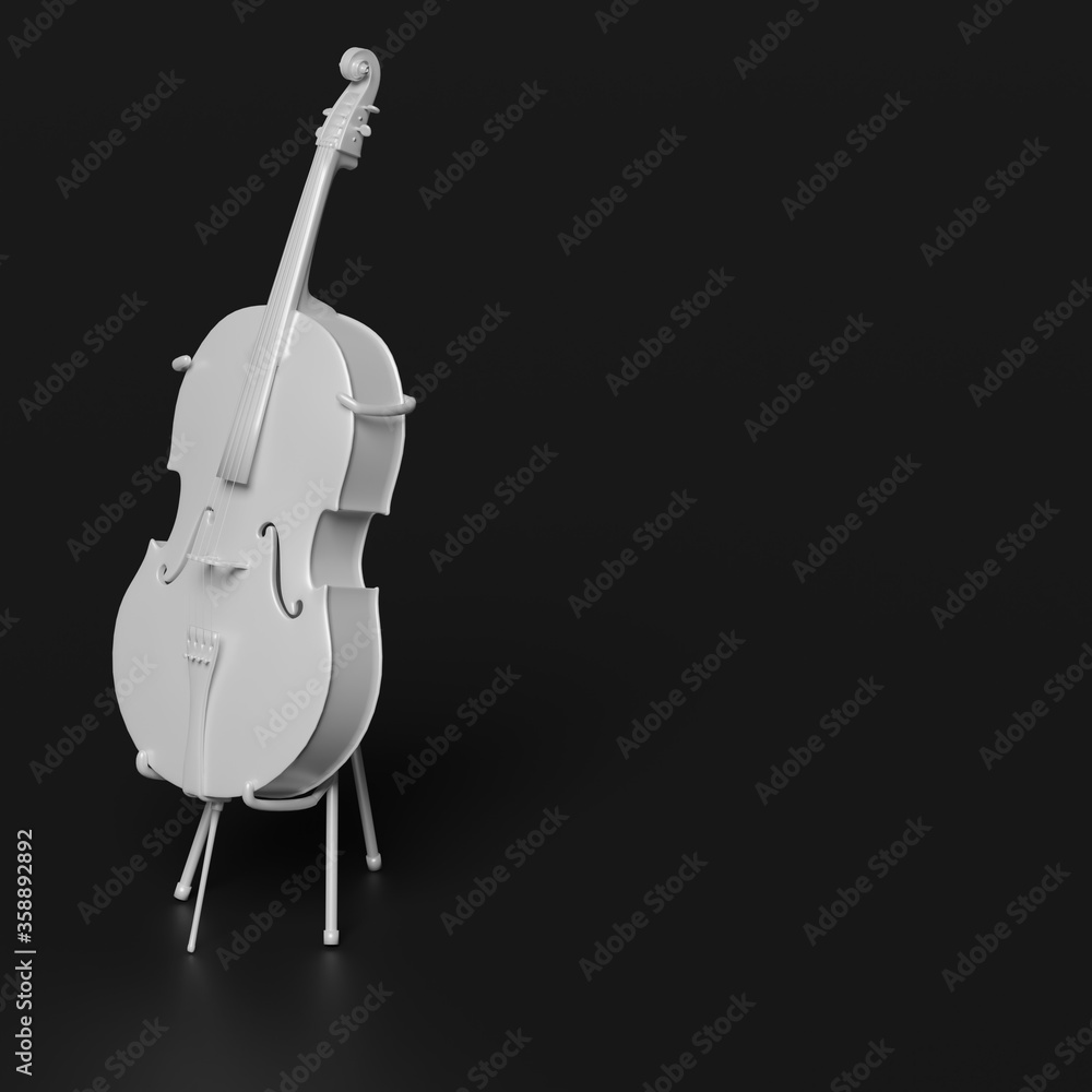 3D cello abstract wallpaper background Stock Illustration | Adobe Stock