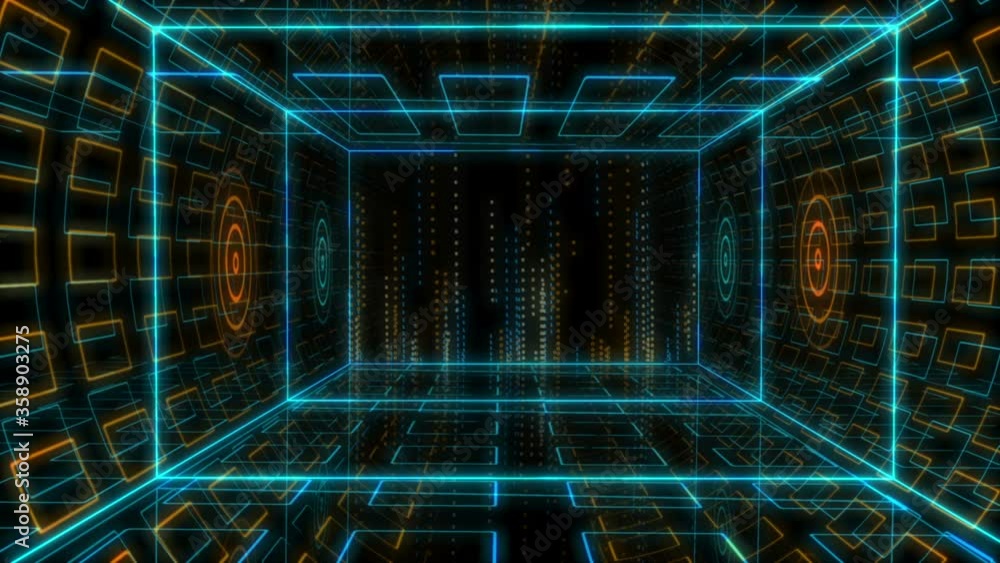 Motion background with animated shine squares and lines Stock Video ...