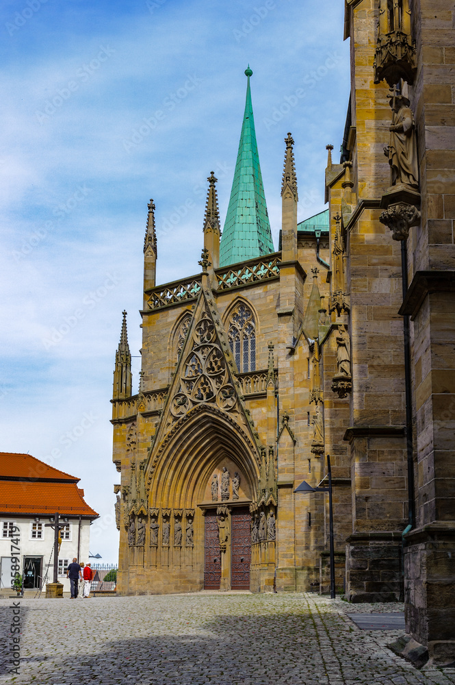 It's Erfurt Cathedral and Collegiate Church of St Mary, Erfurt, Germany ...