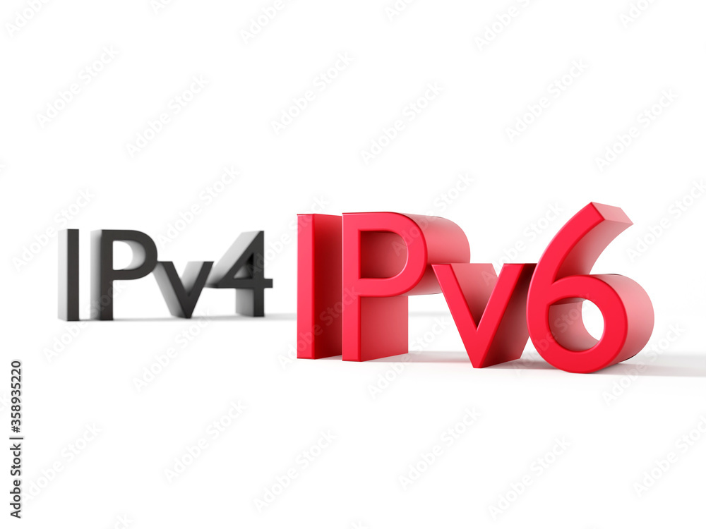 Póster IP address type symbols IPv4 and IPv6 - Internet Protocol ...