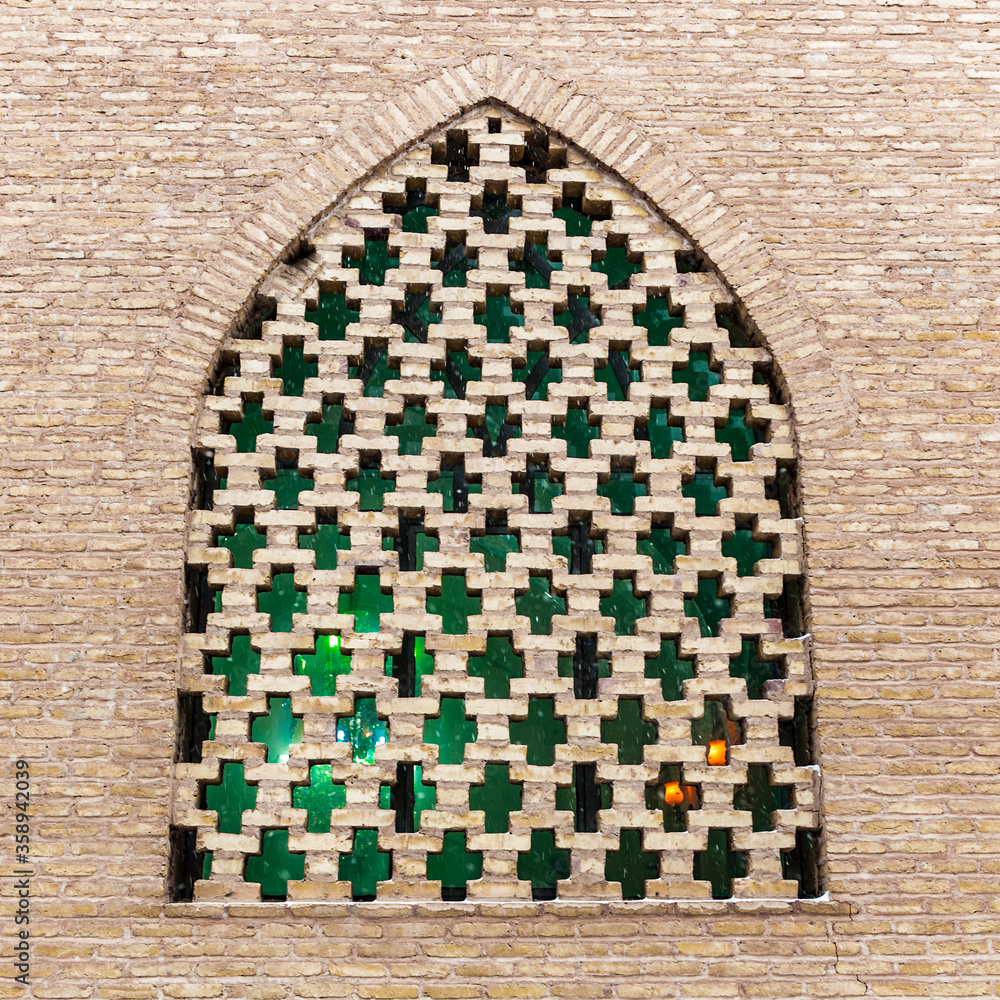 It's Window of the Jameh Mosque of Nain, the grand, congregational ...