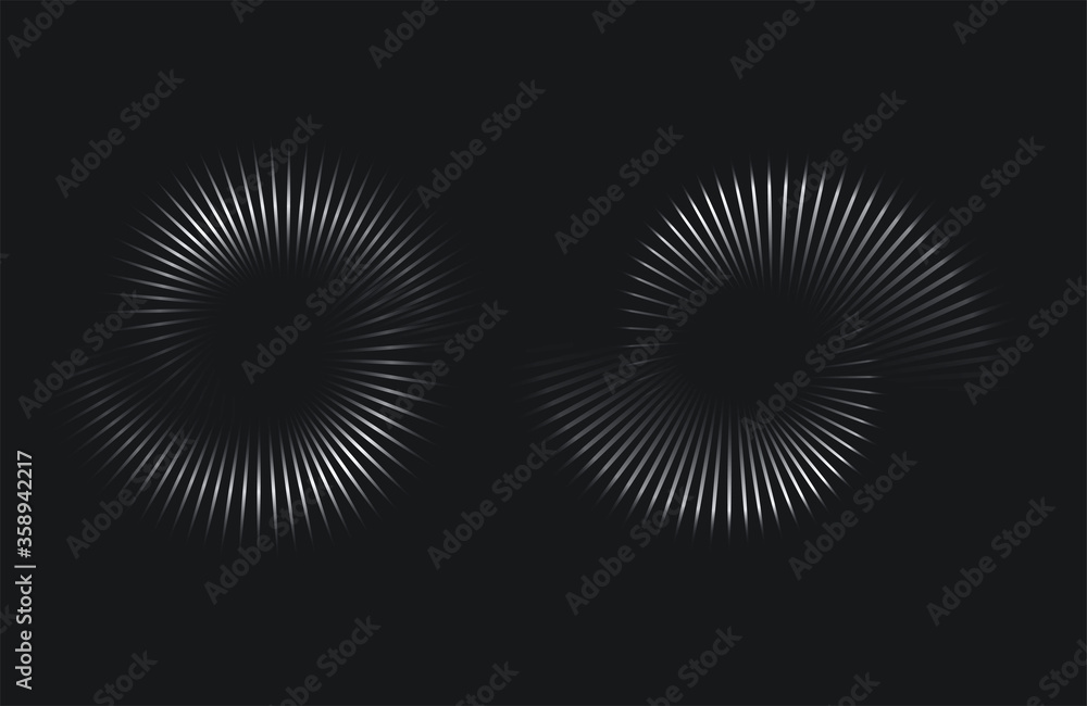 Spiral circular sound wave rhythm. Stock Vector | Adobe Stock