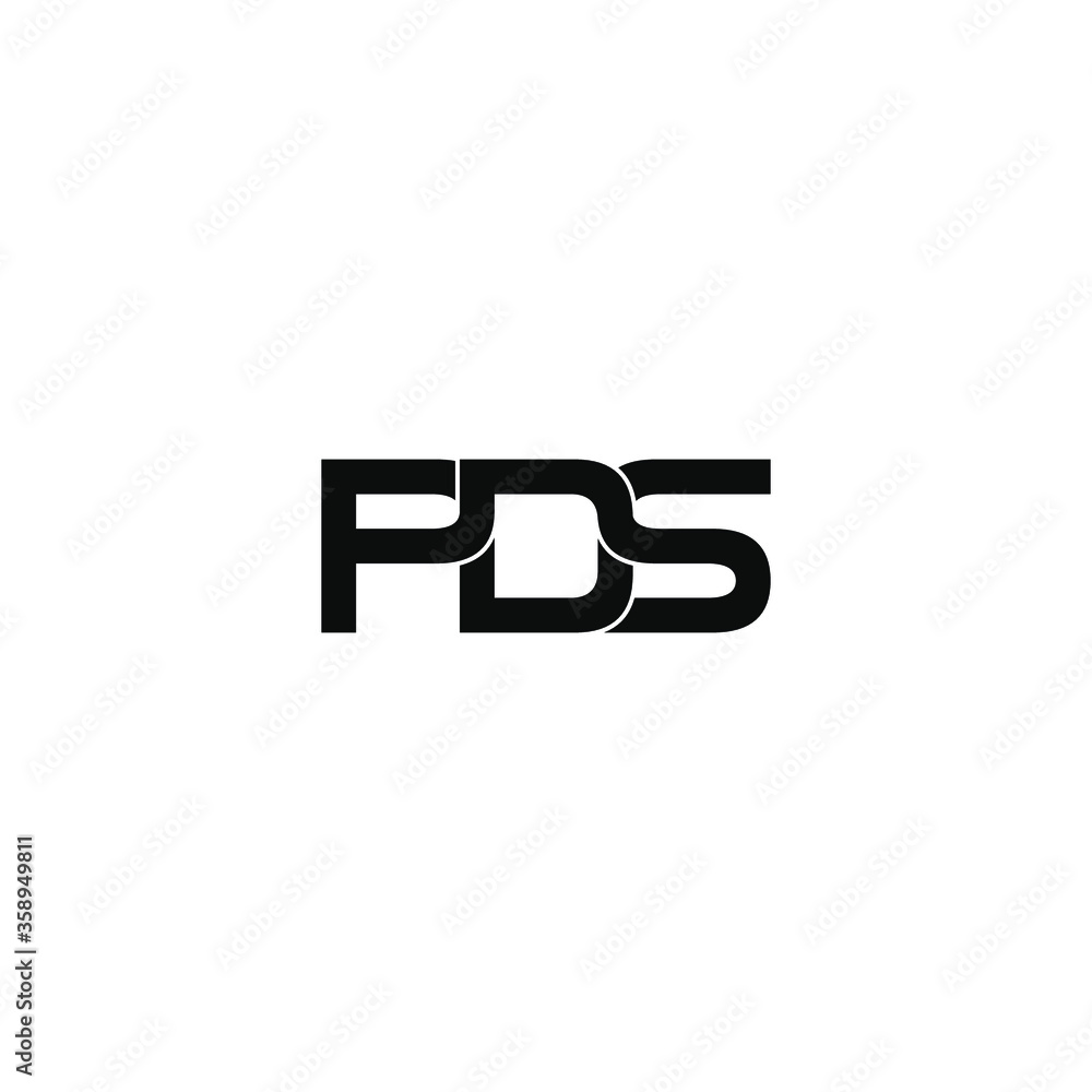 pds letter original monogram logo design Stock Vector | Adobe Stock