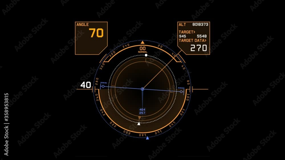 Hi Tech Software Navigation Screen Numbers And Code Running Aviation Navigation Panel Stock