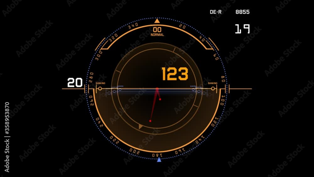 Hi-tech software navigation screen. Numbers and code running. Aviation ...