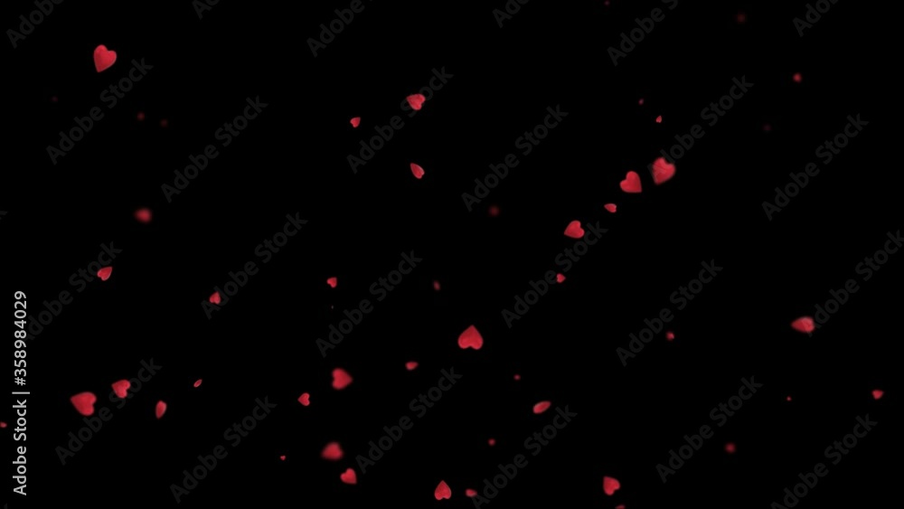 Heart Shape Particle Loop Animation with QuickTime / Alpha Channel ...