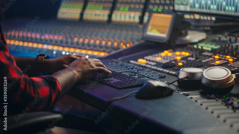 Music Creator, Musician, Artist Works in the Music Record Studio, Uses ...