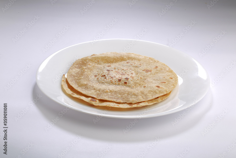 Chapathi_ Indian flat bread Stock Photo | Adobe Stock