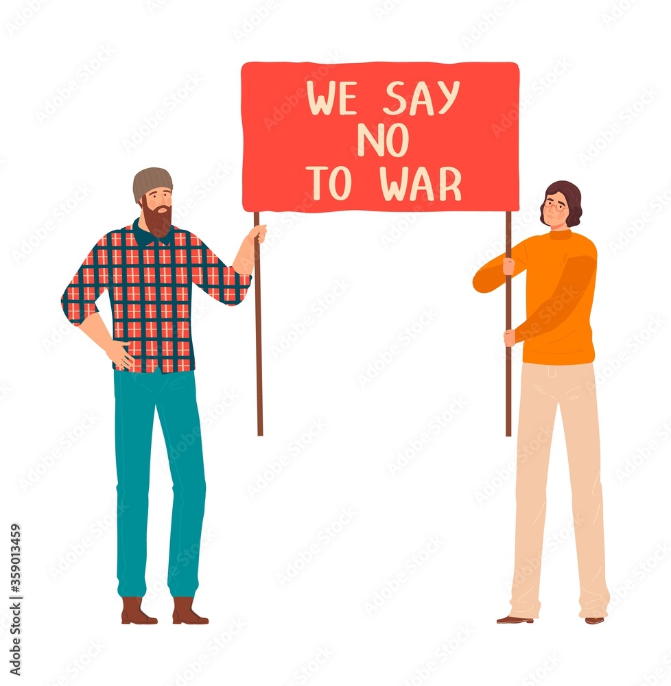 Protest people against discrimination All Lives Meter, set of cartoon ...