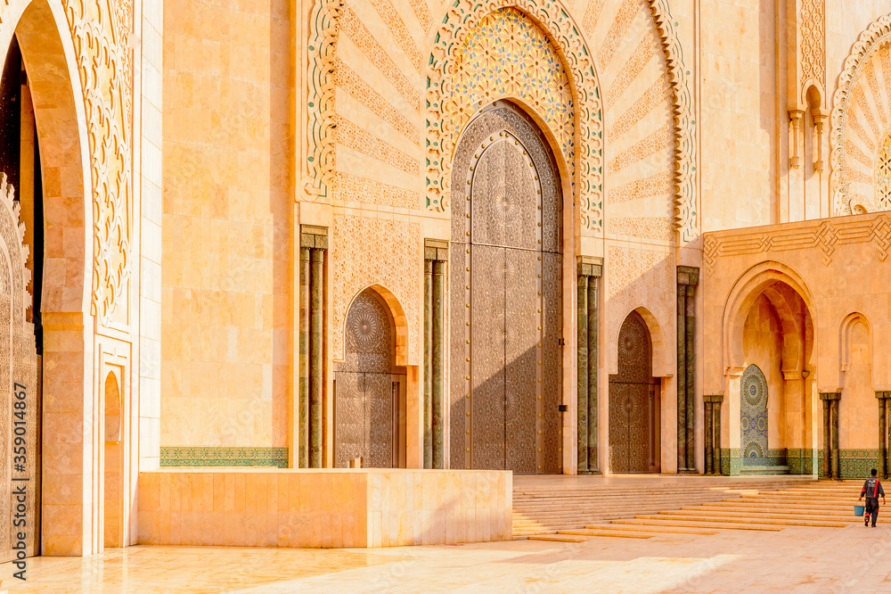 It's Hassan II Mosque or Grande Mosquee Hassan II, a mosque in ...
