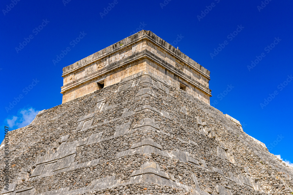 El Castillo (Temple of Kukulcan), a Mesoamerican step-pyramid, Chichen ...
