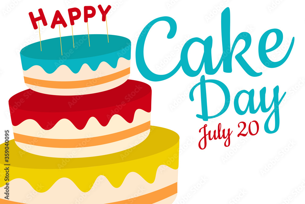 Cake day. Holiday concept. Template for background, banner, card ...