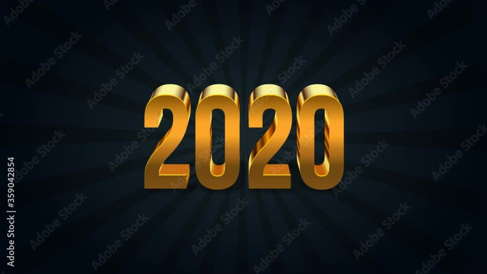Class of 2020 congratulations. Moving animation background, zoom in 3d ...