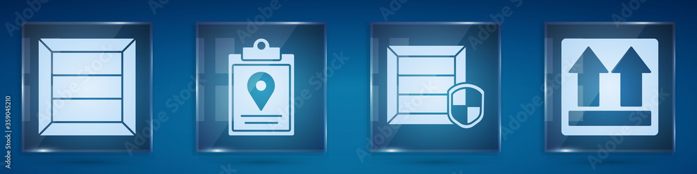 Set Wooden box, Document tracking marker system, Delivery pack security with shield and This ...