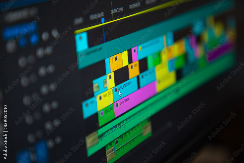 video time line, Video editing Stock Photo | Adobe Stock