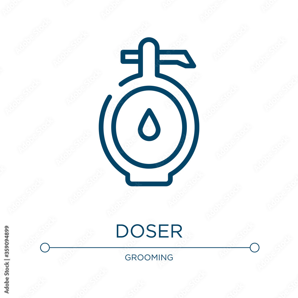 Doser icon. Linear vector illustration from pretty collection. Outline ...