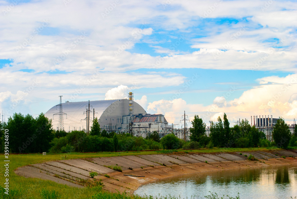 New Safe Confinement (NSC or Shelter), a structure built to contain the ...