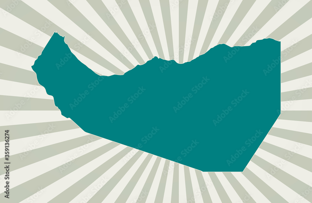 Somaliland map. Poster with map of the country in retro color palette ...