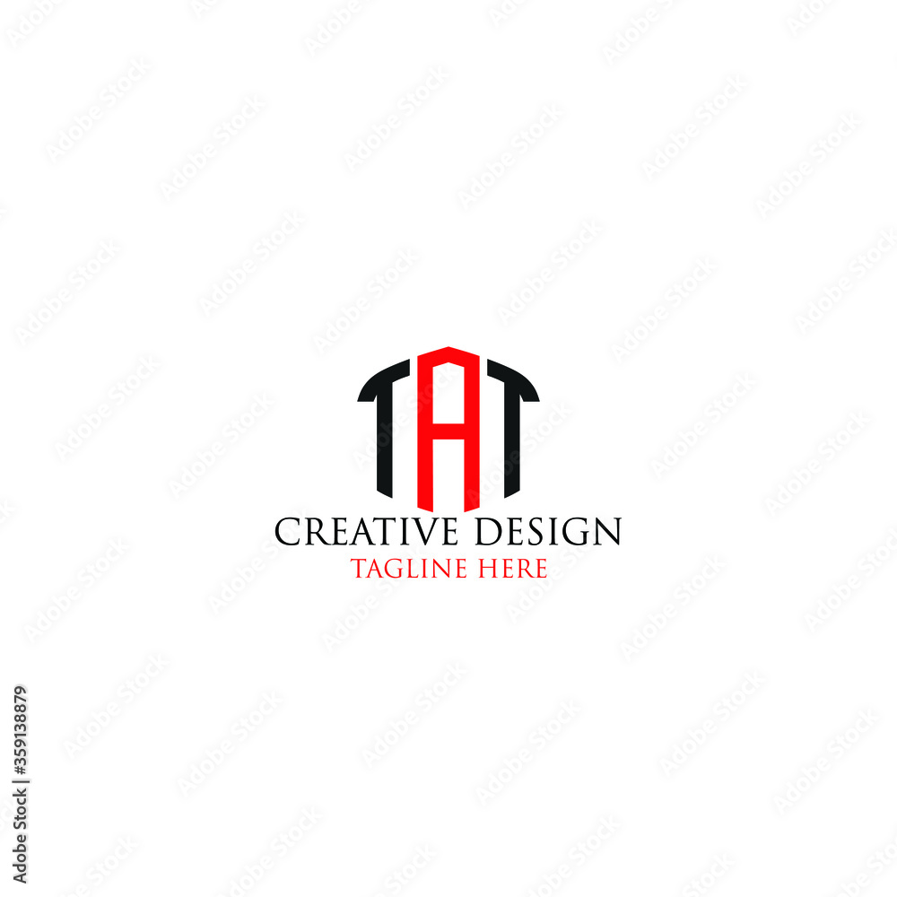 TAT Logo Branding Letter. Vector graphic design. Useful as app icon ...