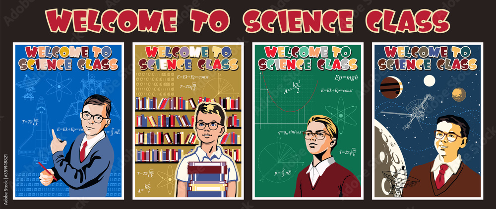 Welcome to Science Class Posters, Banners, Cover Templates, Young ...