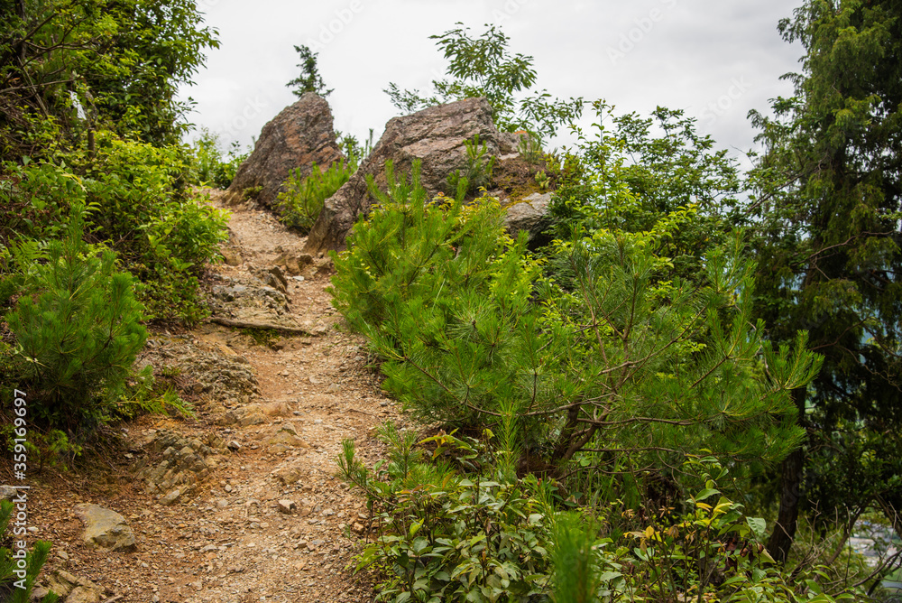 There was a castle long ago in the Samurai era. Gate on the way to the ...