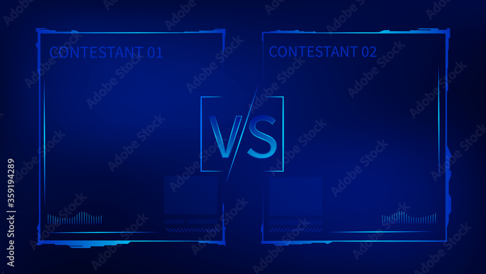 Tech VS challenge battle competition template. Confrontation between ...