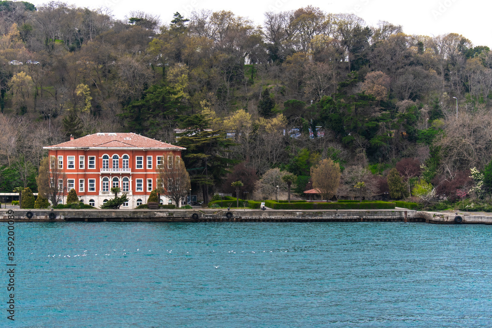 historical mansion ( yali - yalı ) in Istanbul Strait. old-style ...