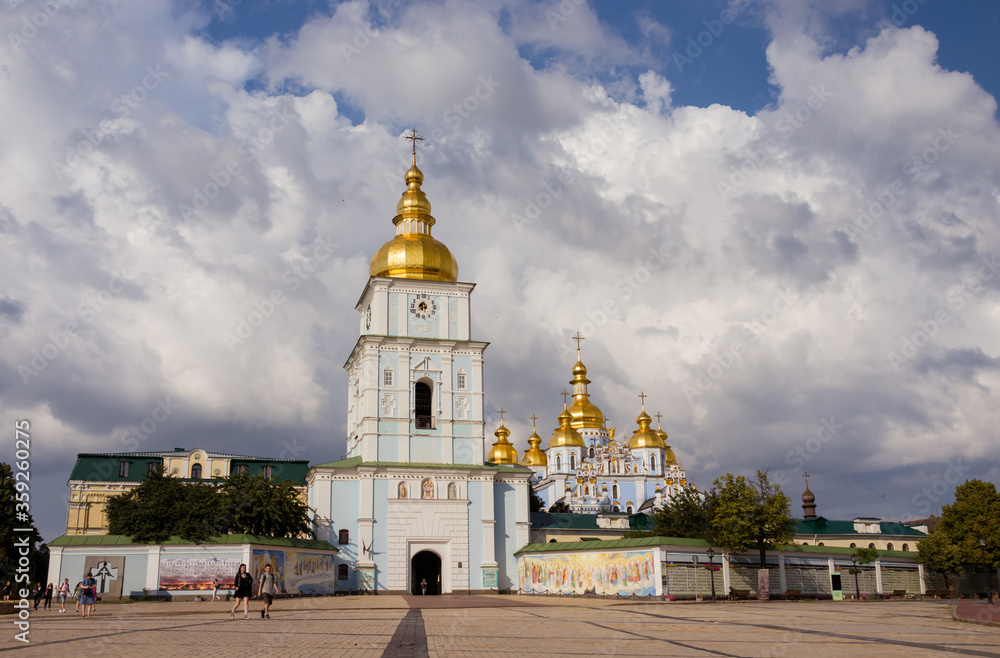 St. Michael's cathedral in Kyiv, Ukraine (founded in the 12th century ...