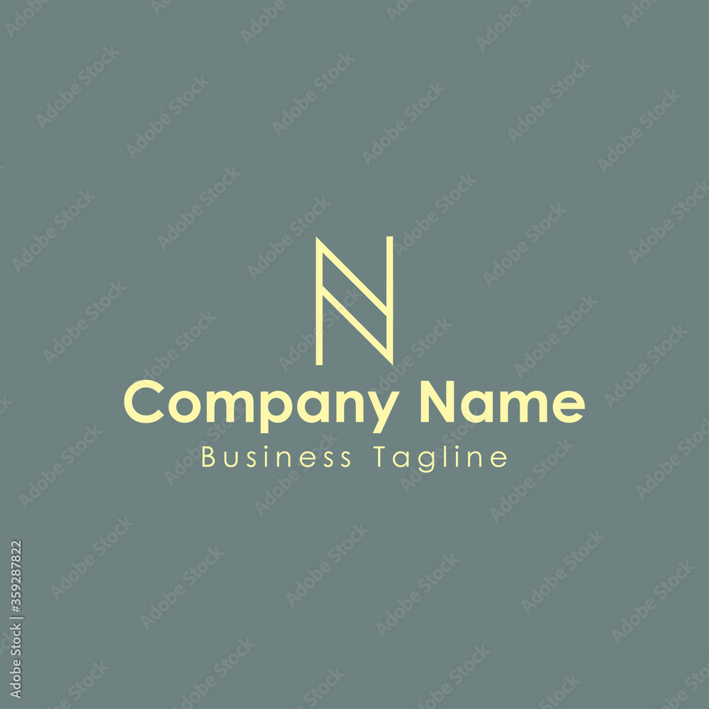 nn logo design vector template Stock Vector | Adobe Stock