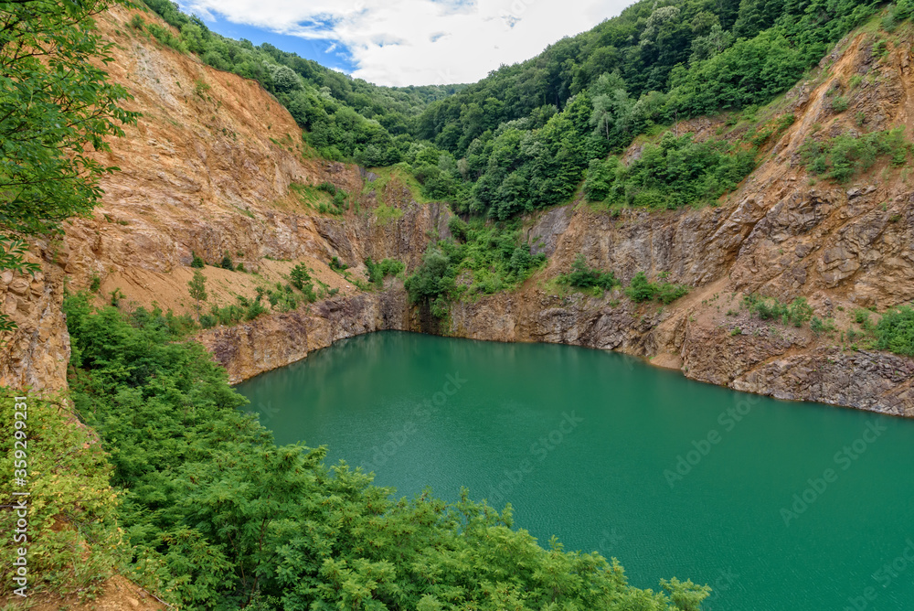 Beautiful Lake Ledinci (serbian: Ledinacko jezero) near Fruska Gora in ...