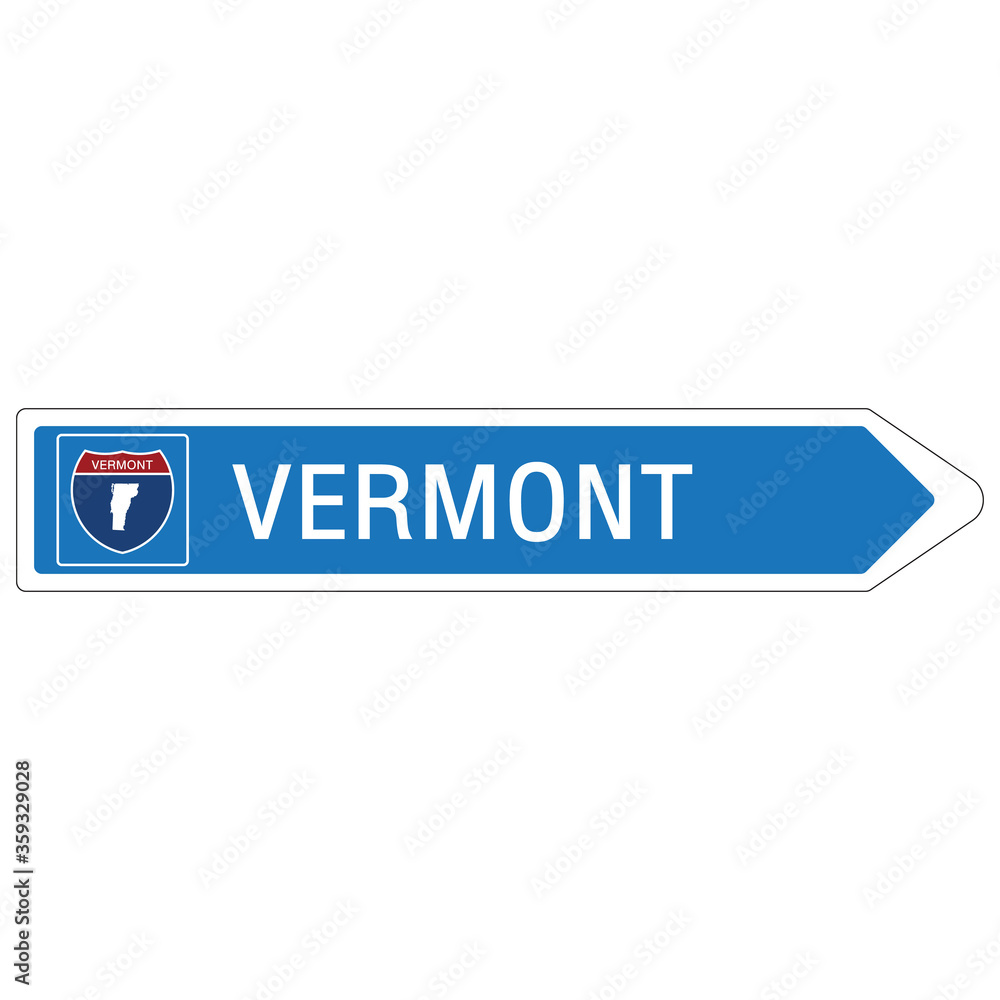 Roadway sign Welcome to Signage on the highway in american style ...