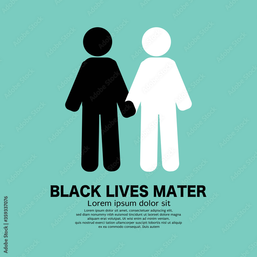 Black Symbol White People Shake Hands with Black People To Combat ...