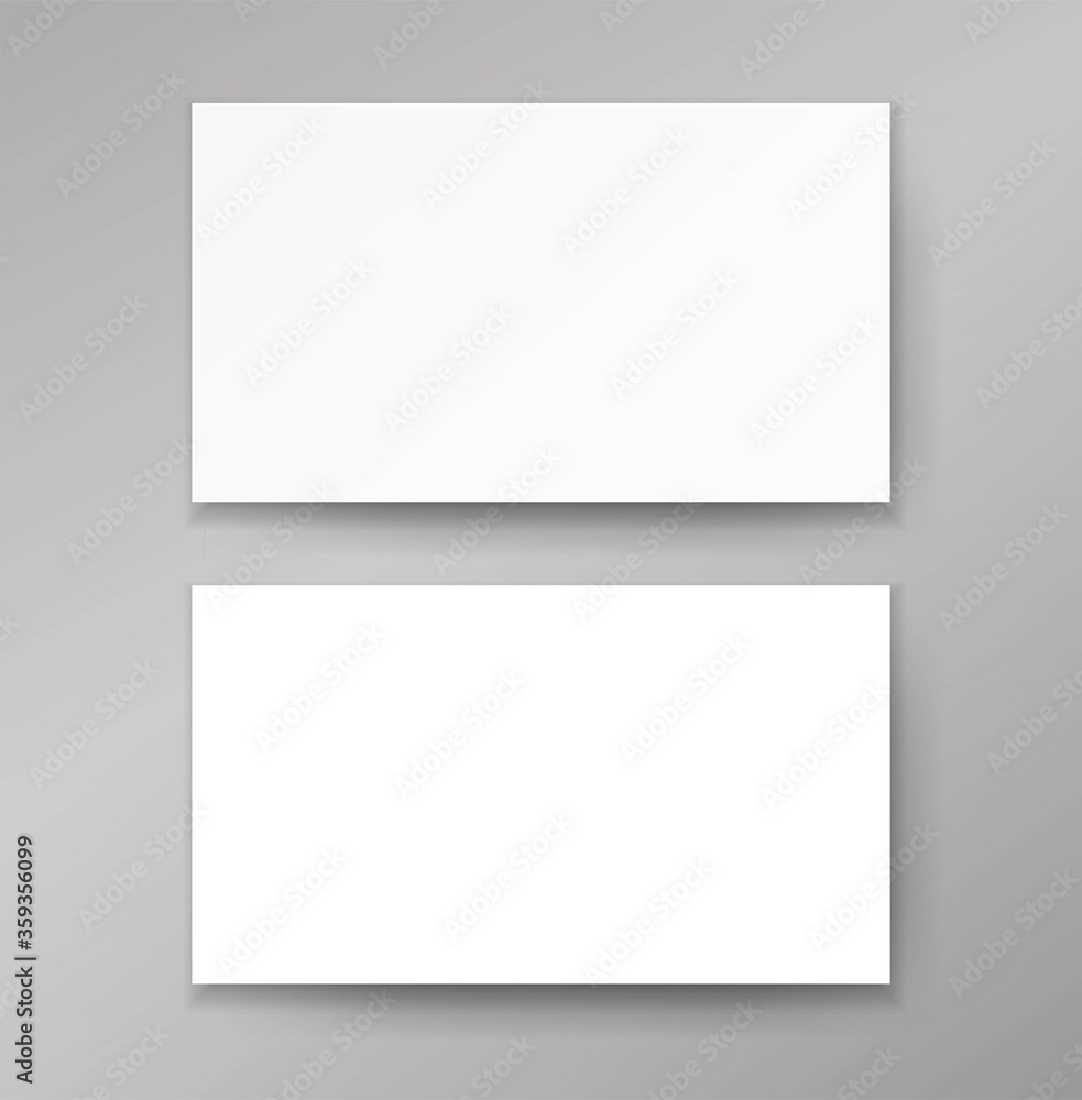 Business card template empty blank mock up for copy space on table desk ...
