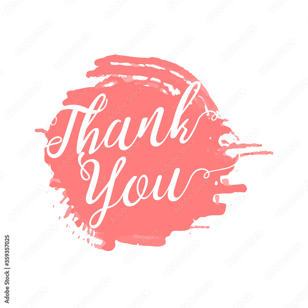 say thank you for appreciation respect in vector typography Stock ...
