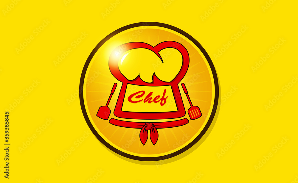 Chef Logo, Restaurant Logo. Flat Design. Vektor Illustration Stock ...