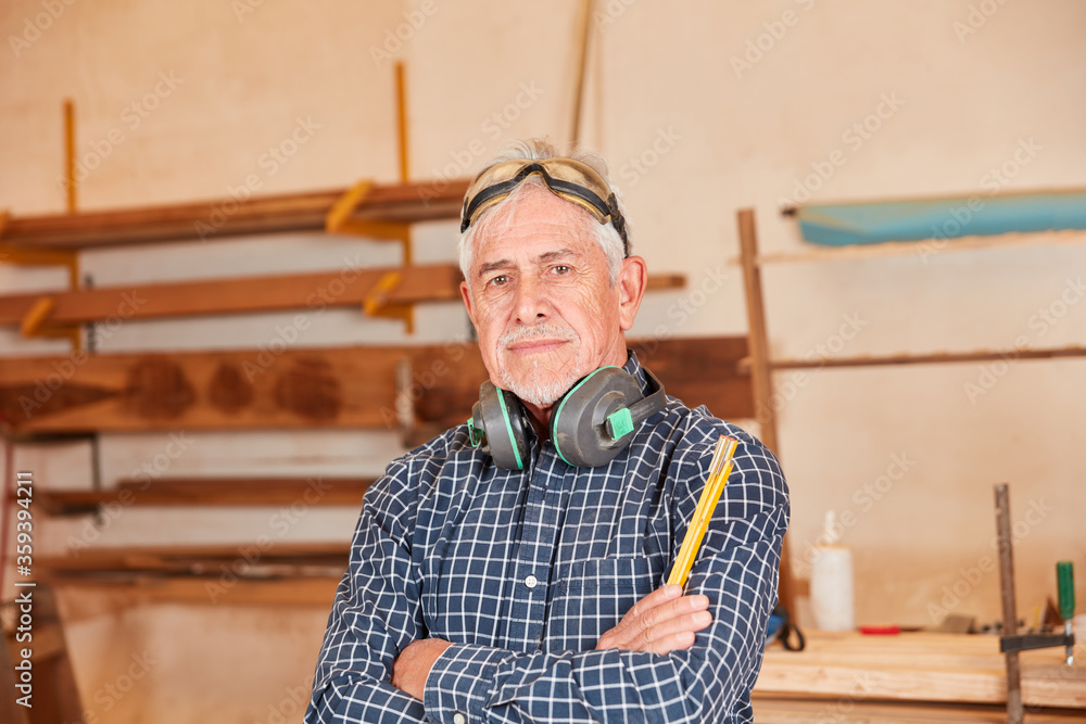 Old craftsman master as a boss Stock Photo | Adobe Stock