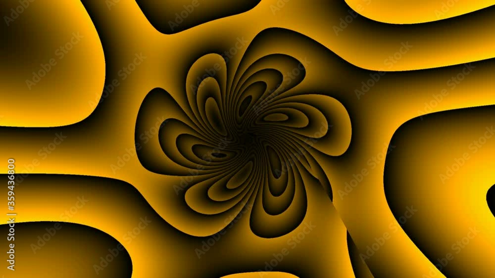 Abstract CGI motion background with expanding/collapsing geometric ...