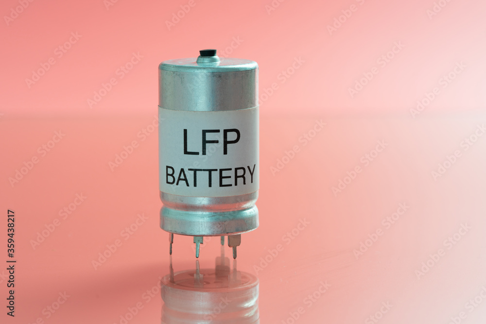 Lithium iron phosphate battery LiFePO. or LFP battery lithium ...