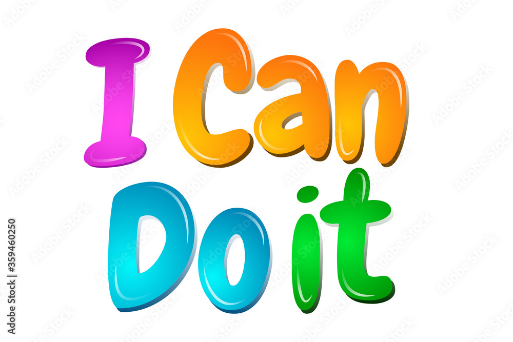 I can do it in cartoon colorful letters banner for kids Stock ...