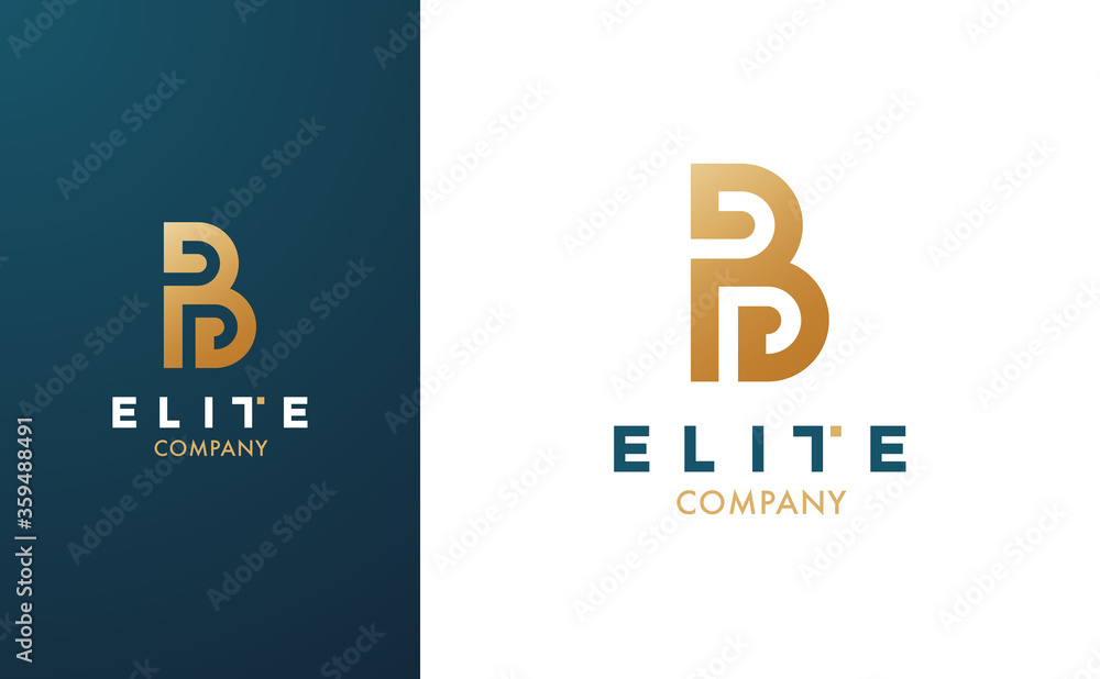 Premium Vector B Logo in two colour variations. Beautiful Logotype for ...
