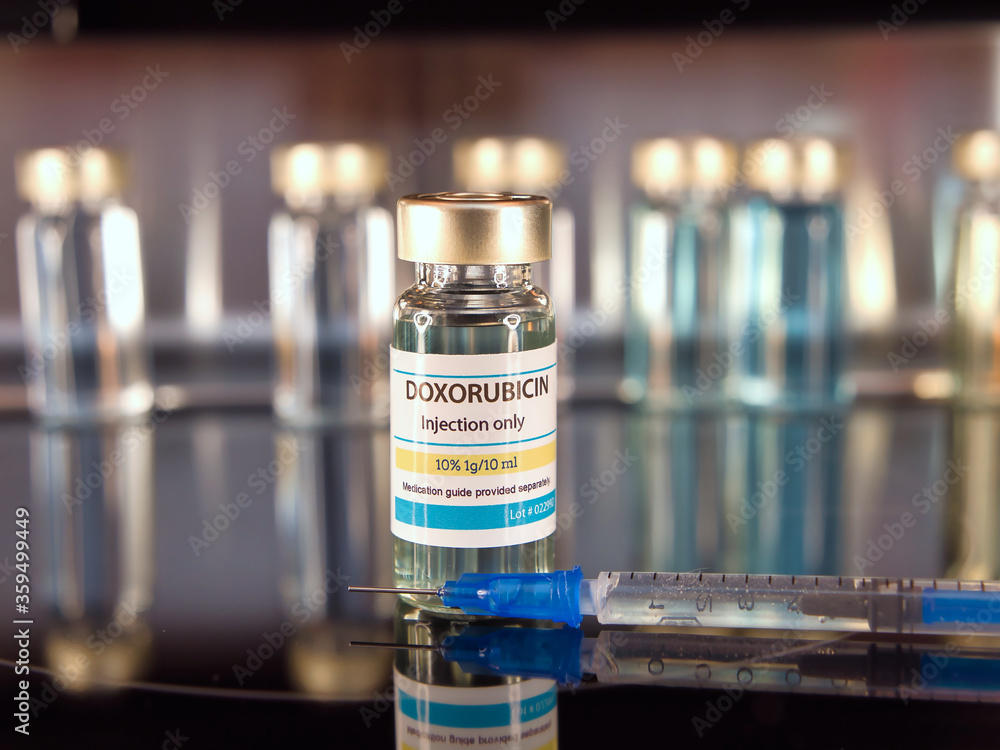 Vial of Doxorubicin and syringe Stock Photo | Adobe Stock